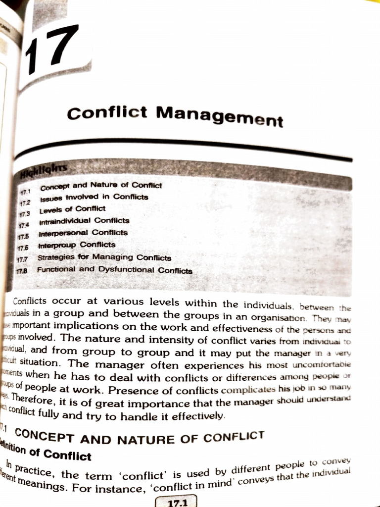 Conflict Management | PDF | Conflict (Process) | Perception