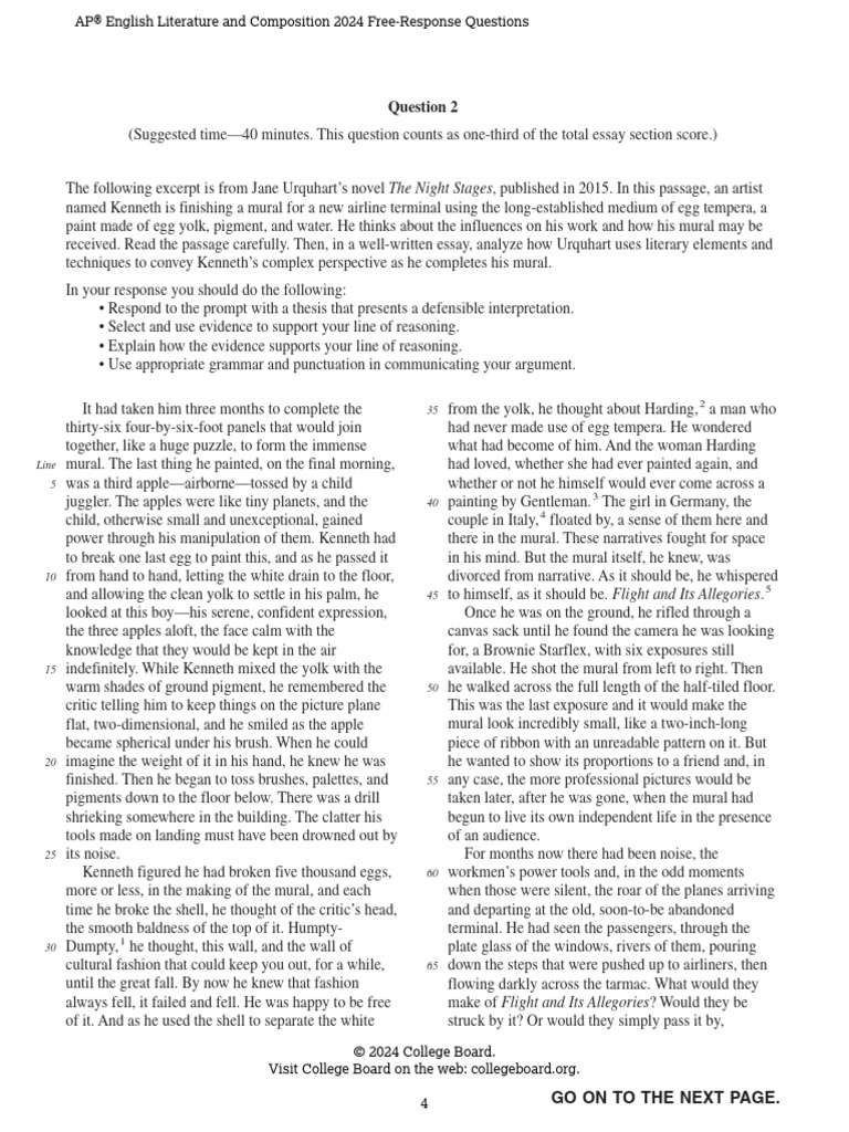 FRQ2 - The Night Stages | PDF | Mural