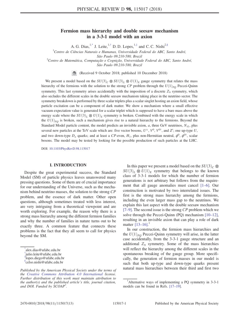 axion-Dias | PDF | Standard Model | Elementary Particle