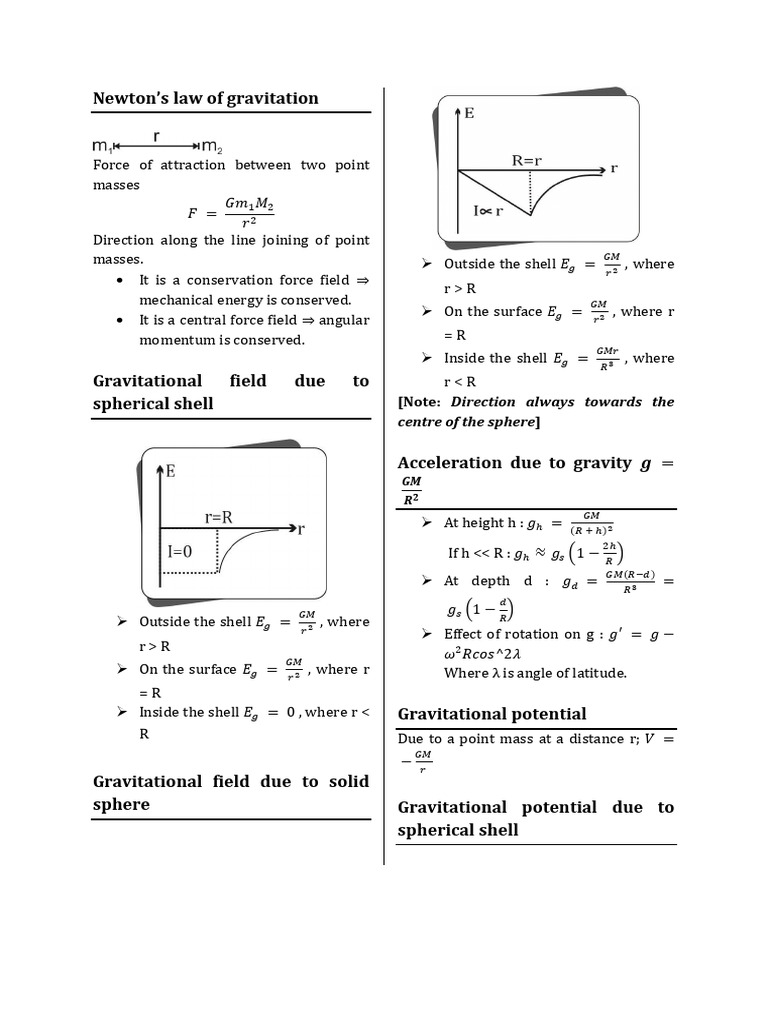 Gravitation-2 | PDF | Velocity | Force