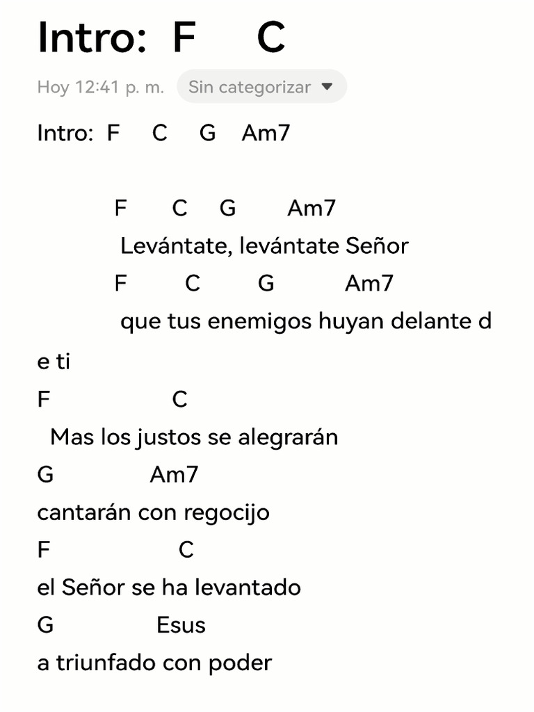 Levántate Señor | PDF