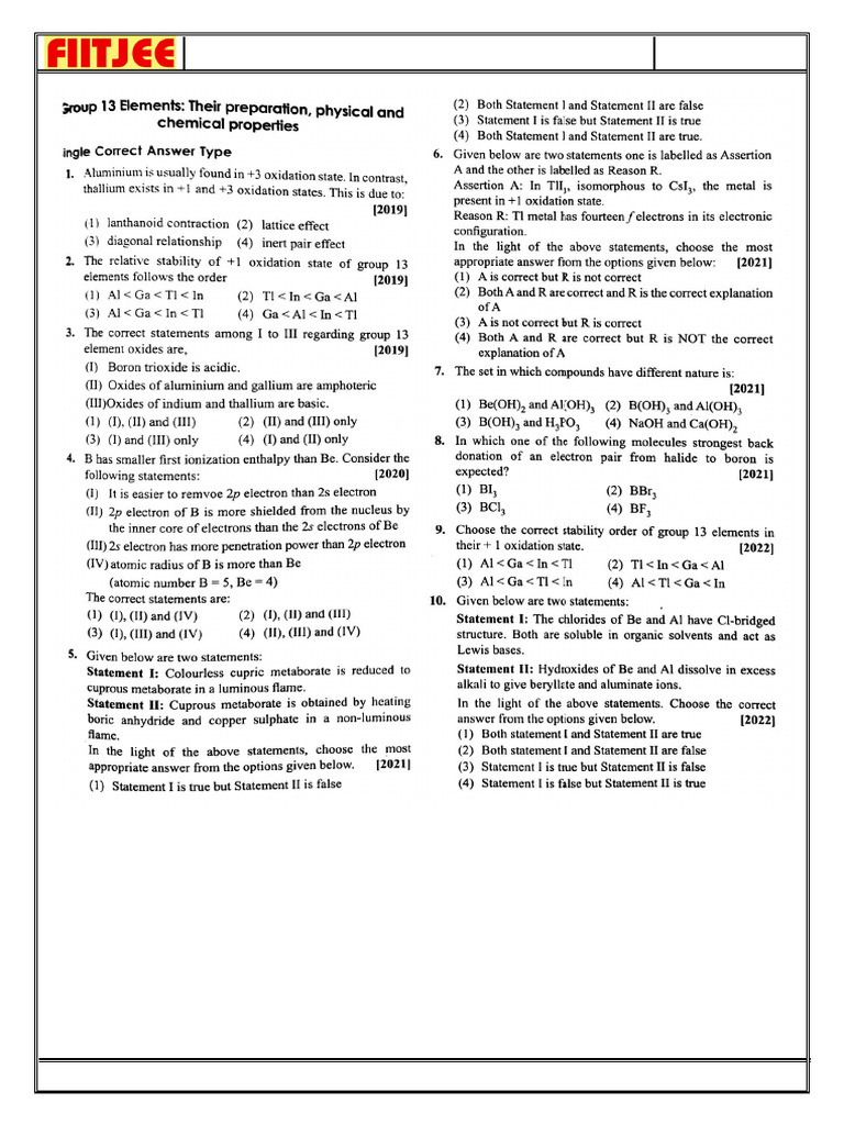P Block Elements | PDF