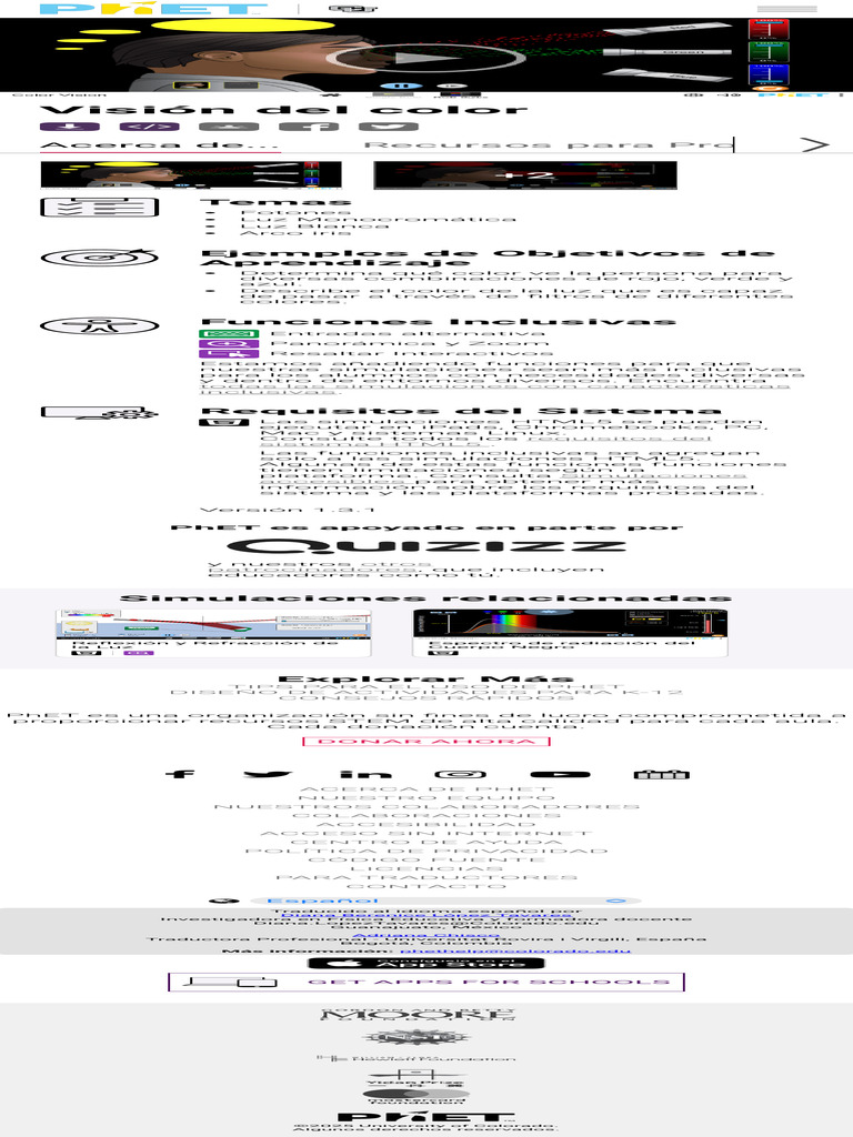 Visión Del Color - Fotones Luz Monocromática Luz Blanca - Simulaciones ...