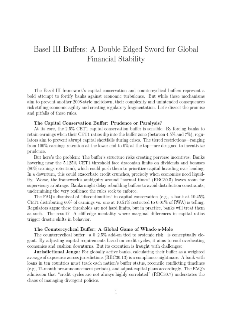 Capital Conservation Buffer | PDF | Basel Iii | Economies