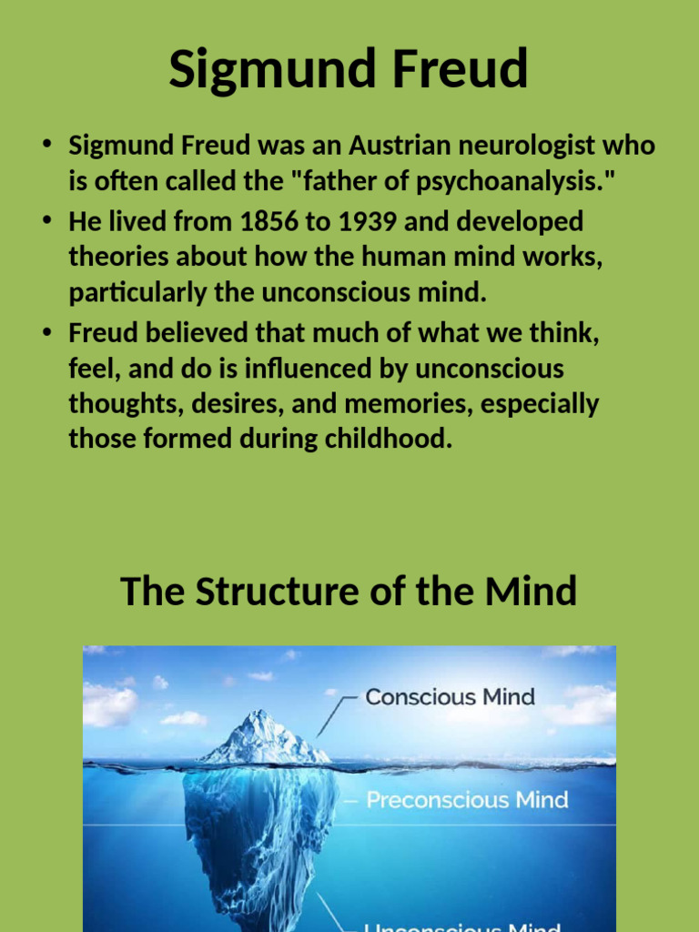 Sigmund Freud Erikson | PDF | Unconscious Mind | Sigmund Freud