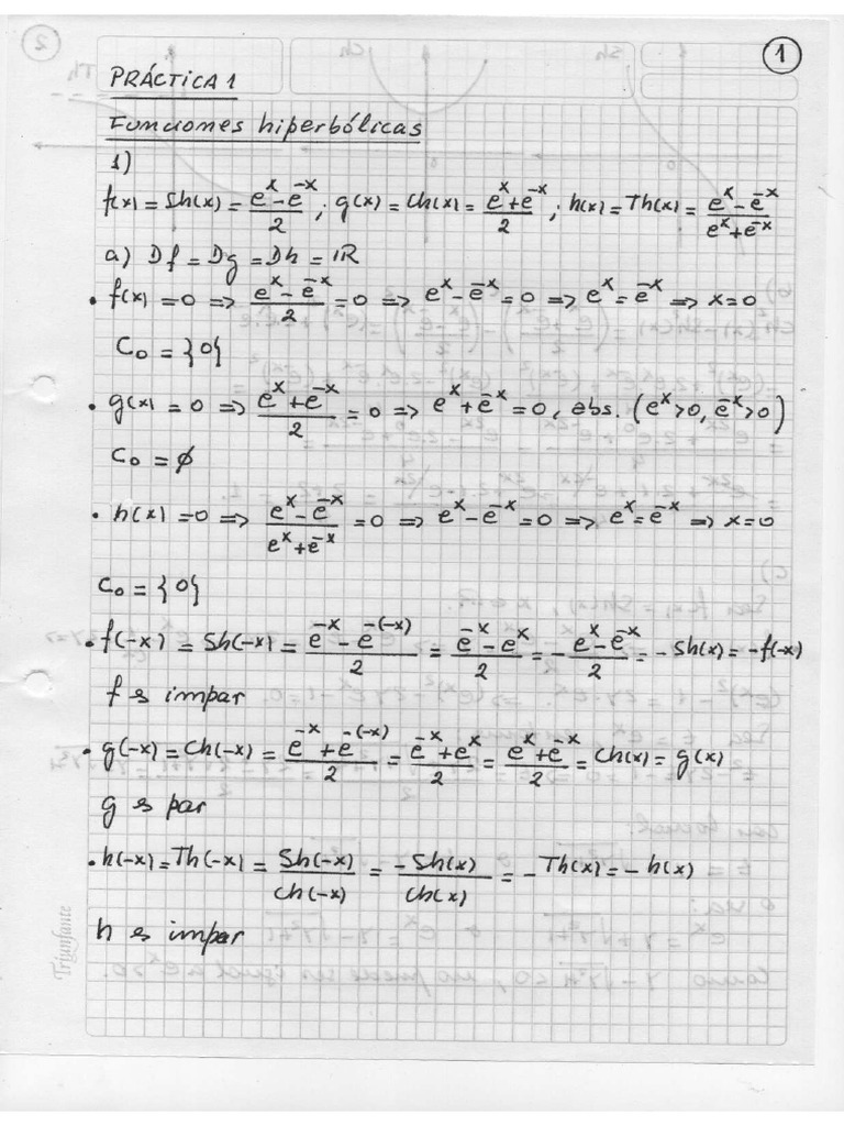 Resolución Del TP 1 Funciones Hiperbólicas, Conjuntos y Puntos de R | PDF