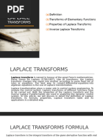 Laplace Transform Cheat Sheet | PDF