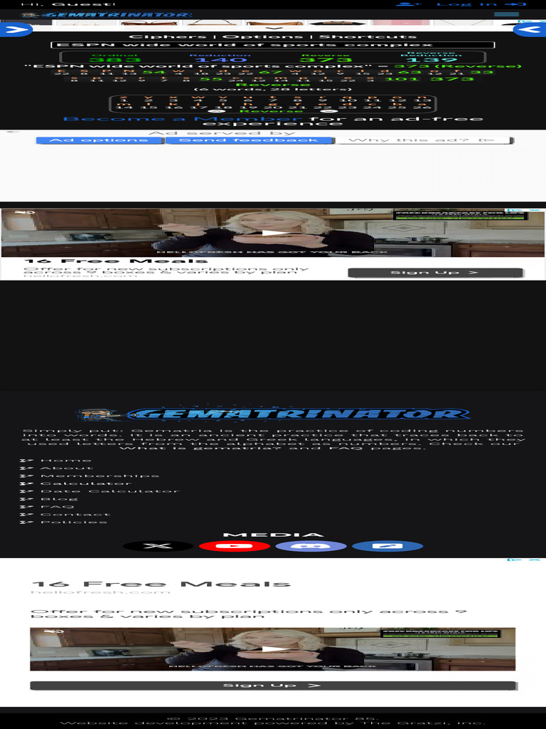 Web's #1 BEST Gematria Calculator Gematria Gematrinator 4 | PDF ...