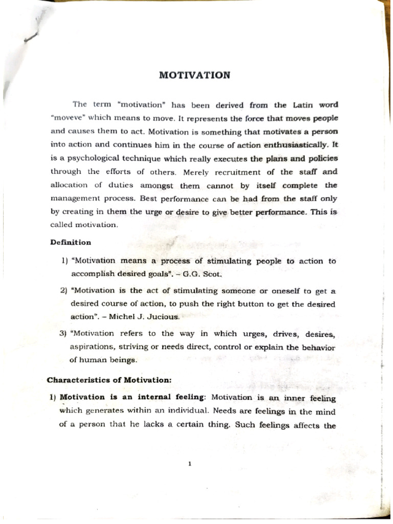 Motivation 1 | PDF