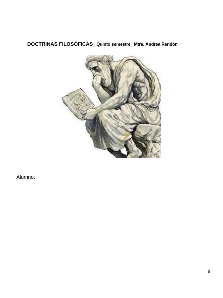 Guia Doctrinas Filosoficas | PDF | Platón | Conocimiento