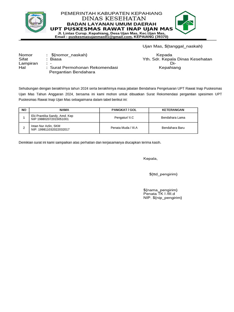 20250123111604PERGANTIAN SPESIMEN | PDF