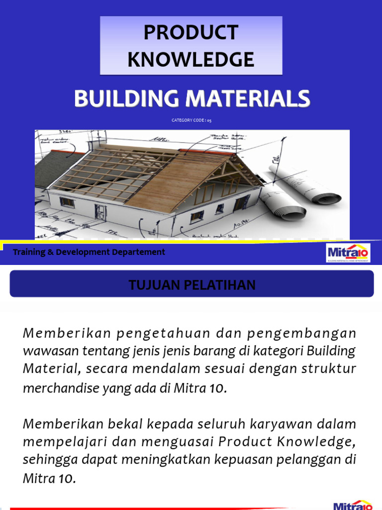Pelatihan Pengetahuan Produk Material Bangunan | PDF