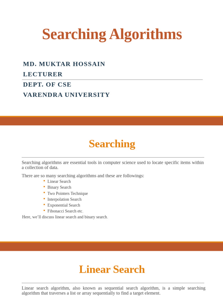 3 Searching Algorithms | PDF | Theoretical Computer Science | Applied Mathematics