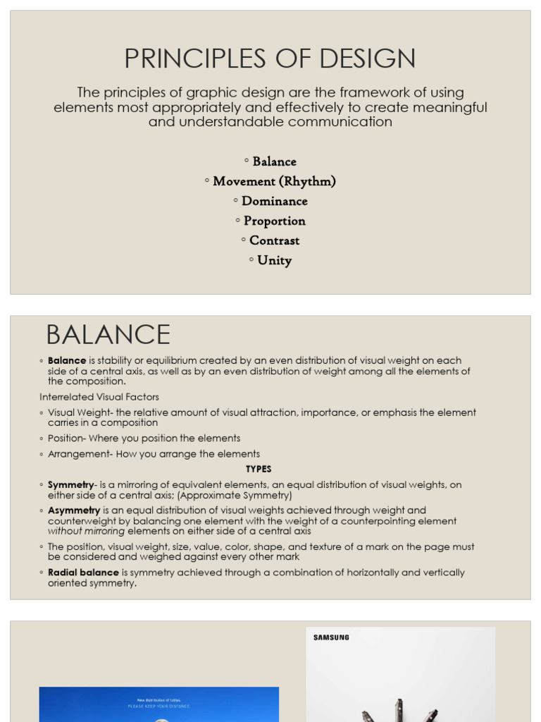 Principles of Design | PDF | Composition (Visual Arts) | Symmetry