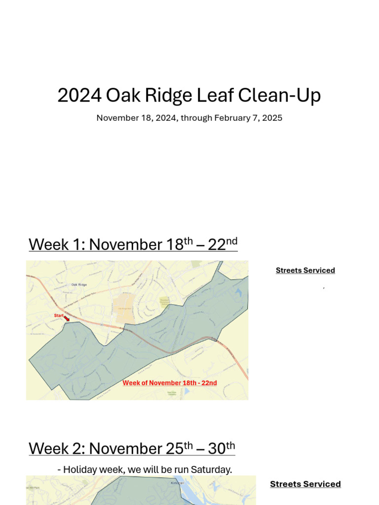 Fall Leaf Pickup Maps 2024 PDF | PDF