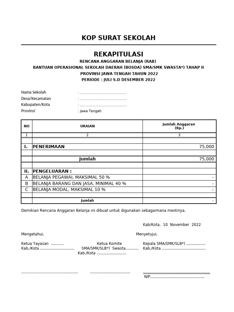 Rab Tahap Ii Bosda Sma, Swasta 2022 | PDF