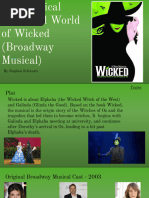 Wicked Script | PDF | Wizard Of Oz (Character) | Oz (Franchise)