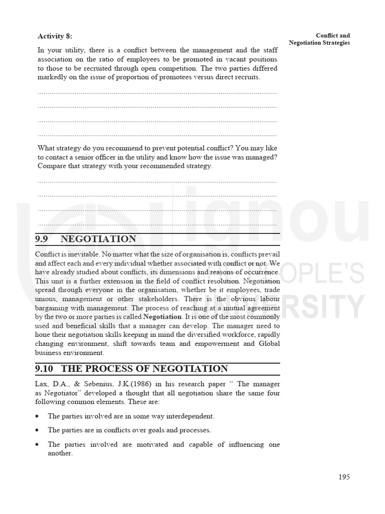 Negotiation Process | PDF | Mediation | Negotiation