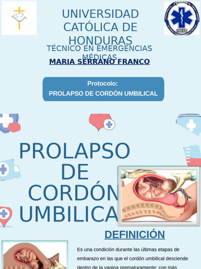 Prolapso de Cordón Umbilical: Guía Completa | PDF | Parto ...
