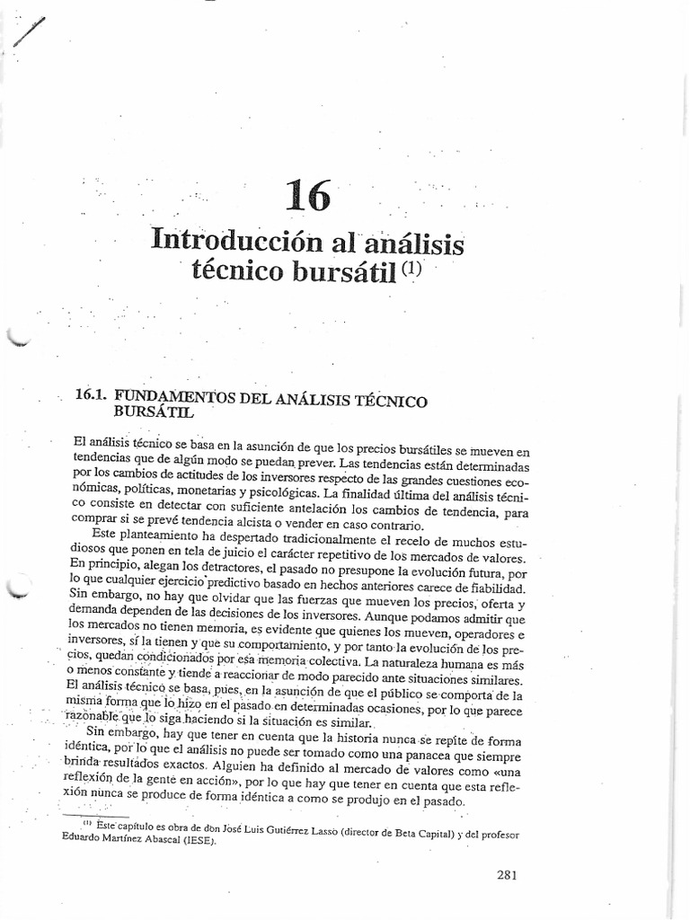 Invertir en Bolsa, Conceptos y Estrategias - Martinez Abascal - Cap - 16 | PDF