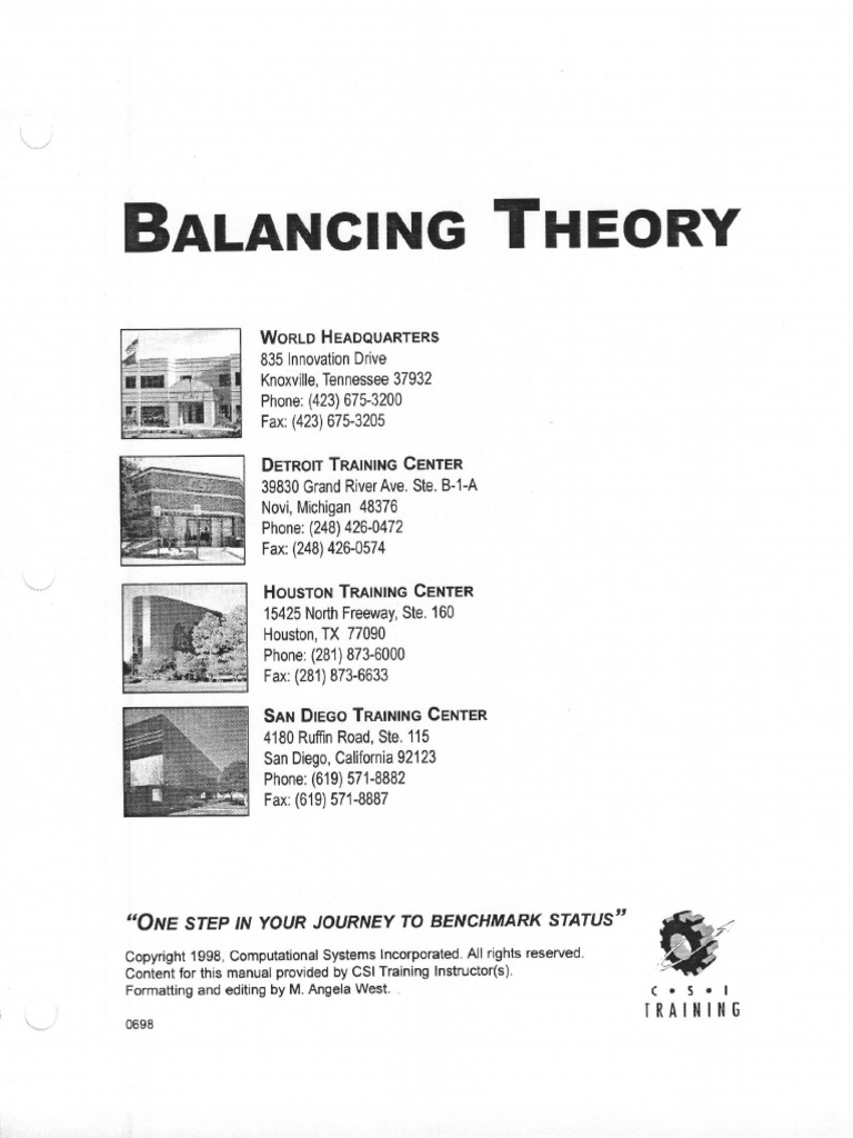 Balancing Theory CSI | PDF