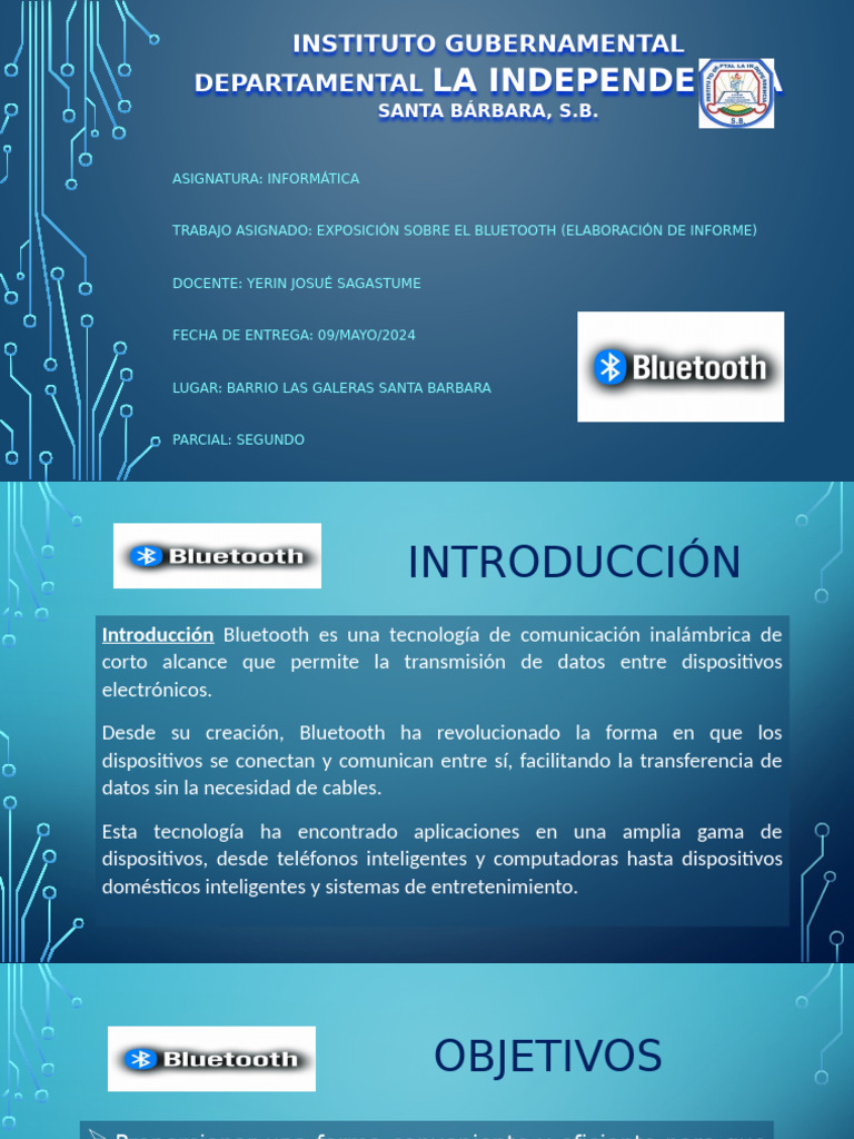 Exposición sobre Tecnología Bluetooth | PDF