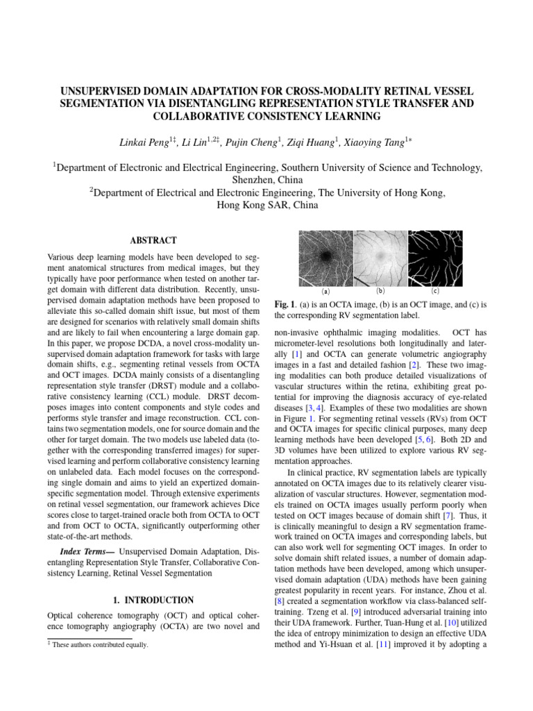 unsupervised domain adaptation style GAN | PDF | Image Segmentation | Artificial Intelligence