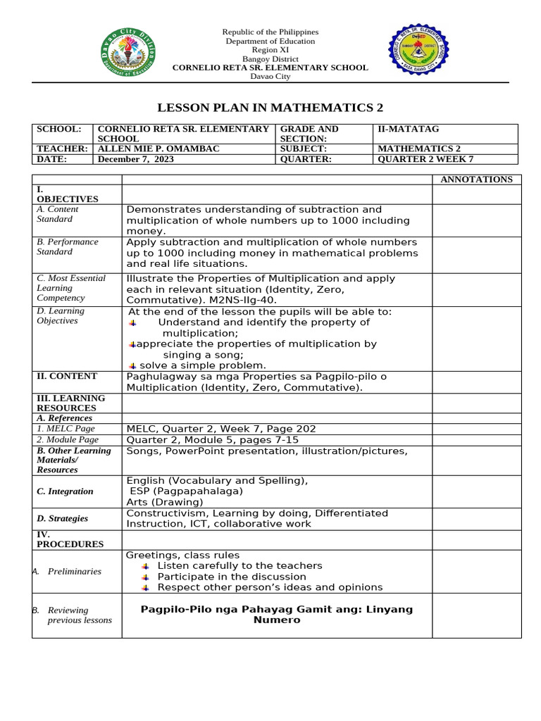 CO2 MATH ALLEN | PDF | Multiplication | Learning