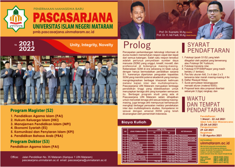 brosur PASCA UINMA 2021 | PDF