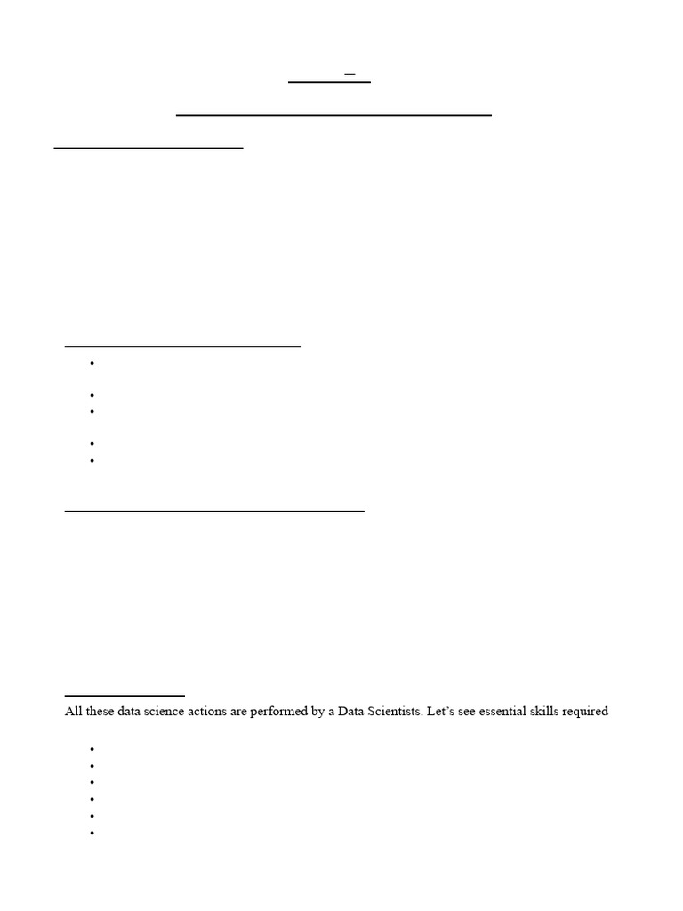 IDS- UNIT-1 | PDF | Data Science | Data Analysis