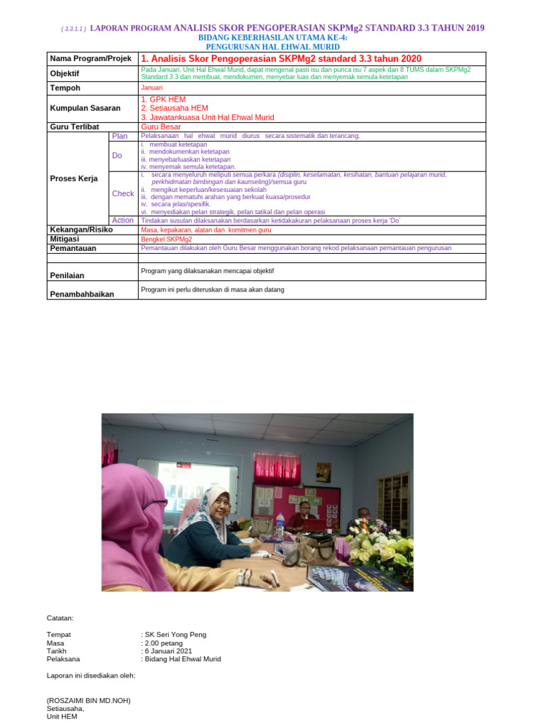 Laporan Program HEM | PDF