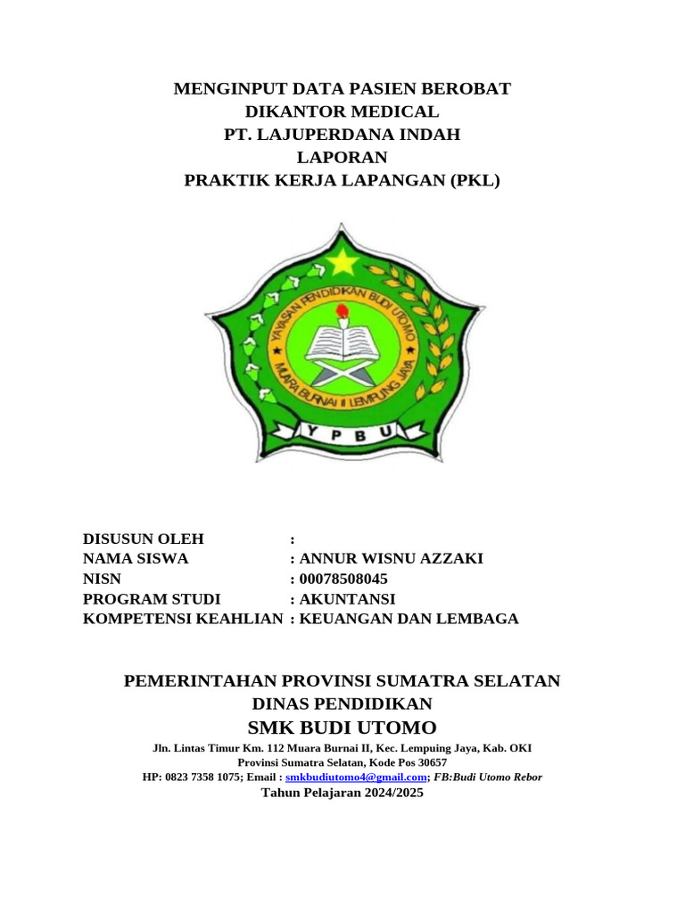 Input Data Pasien di PT. LajuPerdana | PDF