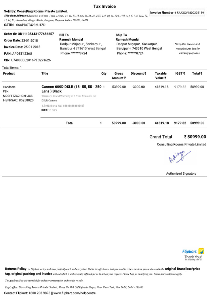 Fake Bill | PDF