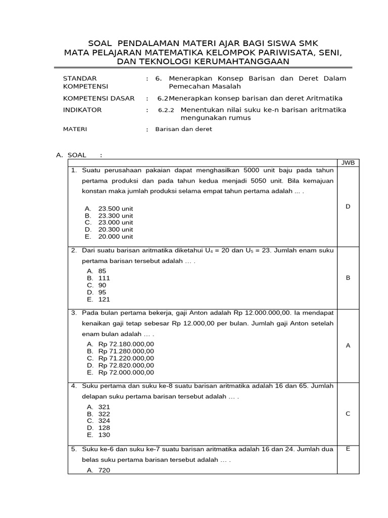 ~LEMBAR SOAL 6-2-2 | PDF