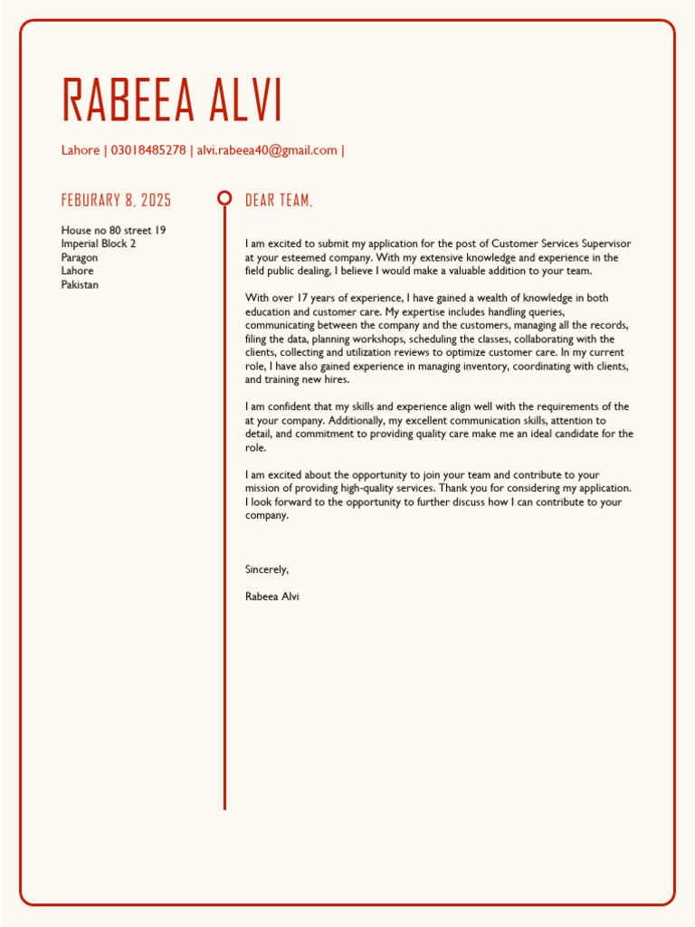 CS cover letter | PDF