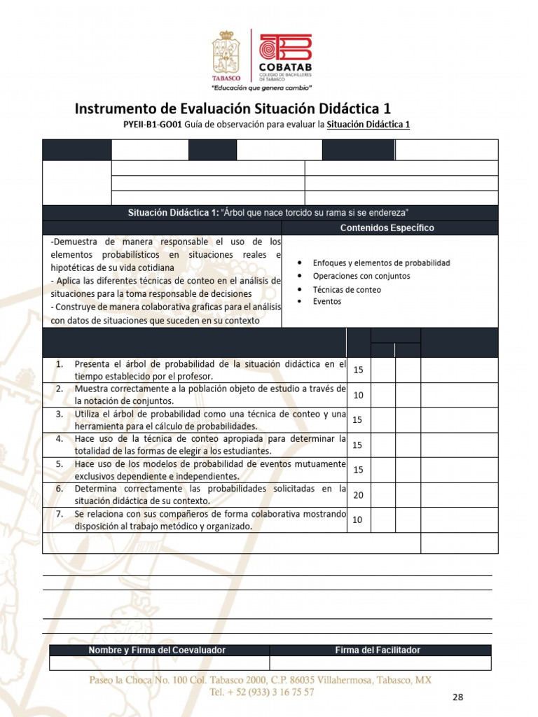 Sexto Semestre. - Guía Didáctica Del Estudiante. - Probabilidad y Estadísica II-28-29 | PDF ...