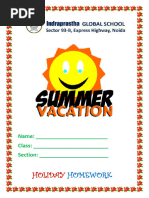 Class Playgroup Holiday Homework - Compressed | PDF