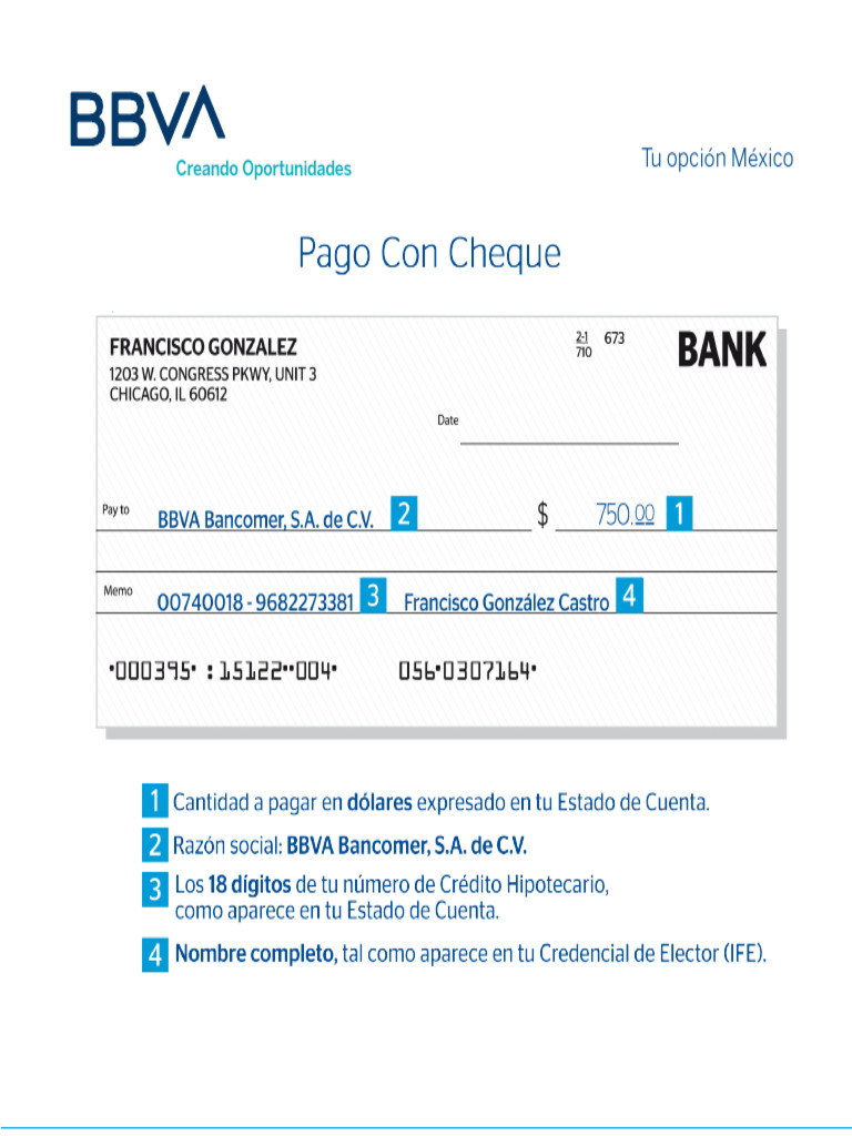 Do 5 Anexo 5 Formato Cheque Como Llenarlo Tu Opción en México Oct17 FAQ ...