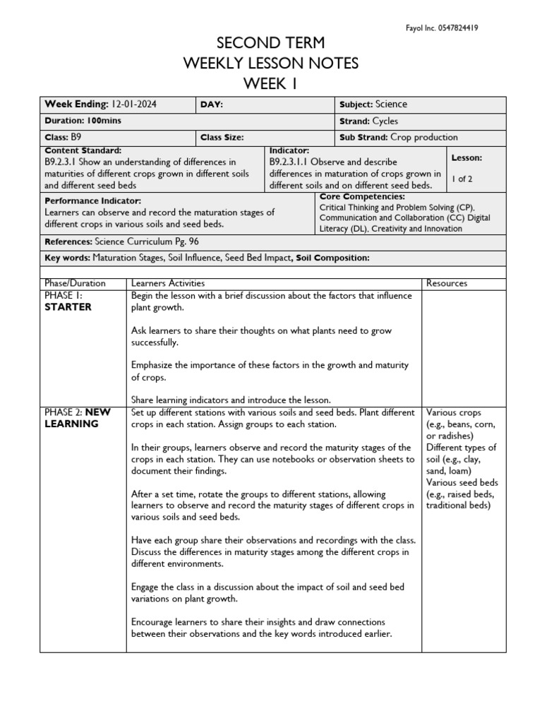 B9 Term 2 Science All Weeks | PDF | Animal Feed | Learning