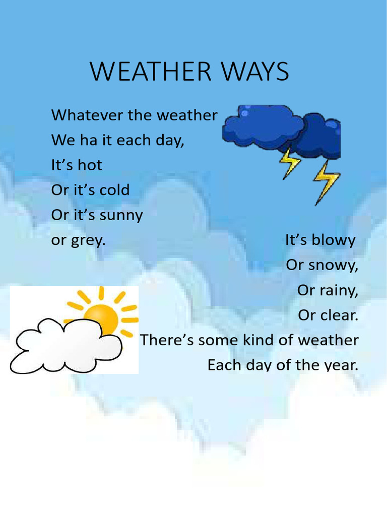 weather ways poem print (4) | PDF