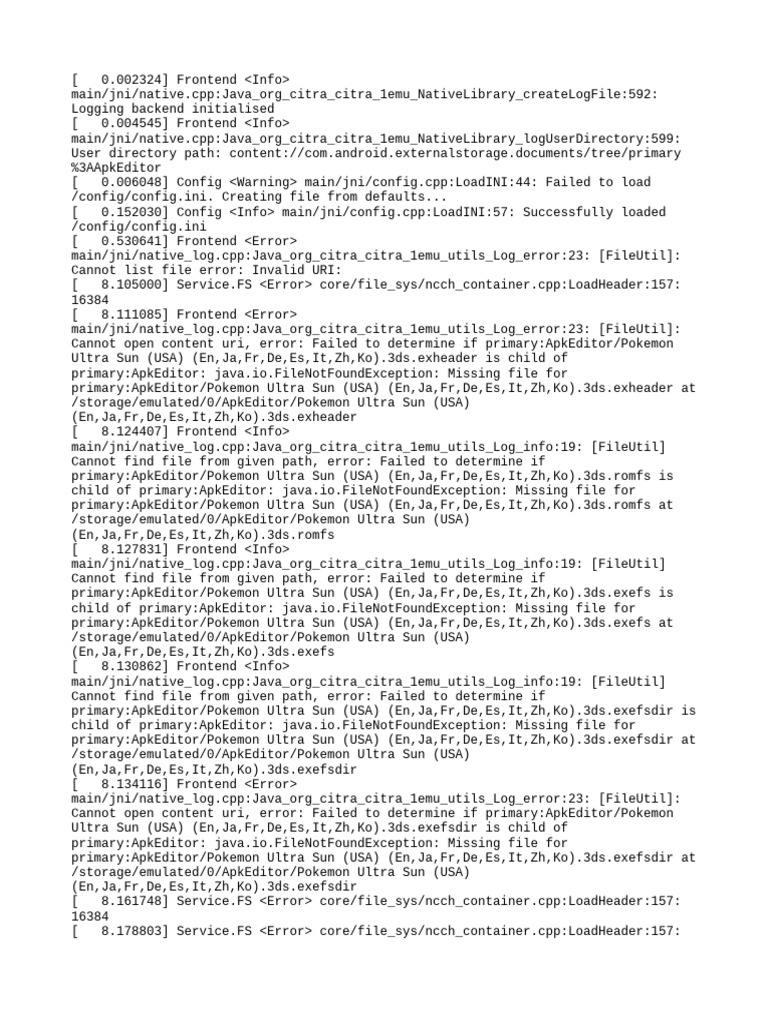 citra_log | PDF | Operating System Technology | Computing