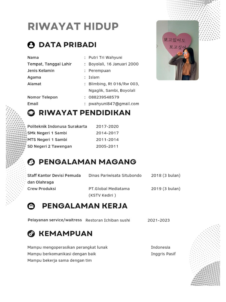 CV terbaru | PDF