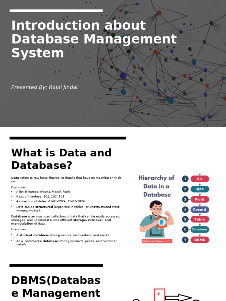 Introduction To DBMS Unit 1 | PDF | Databases | Relational Database