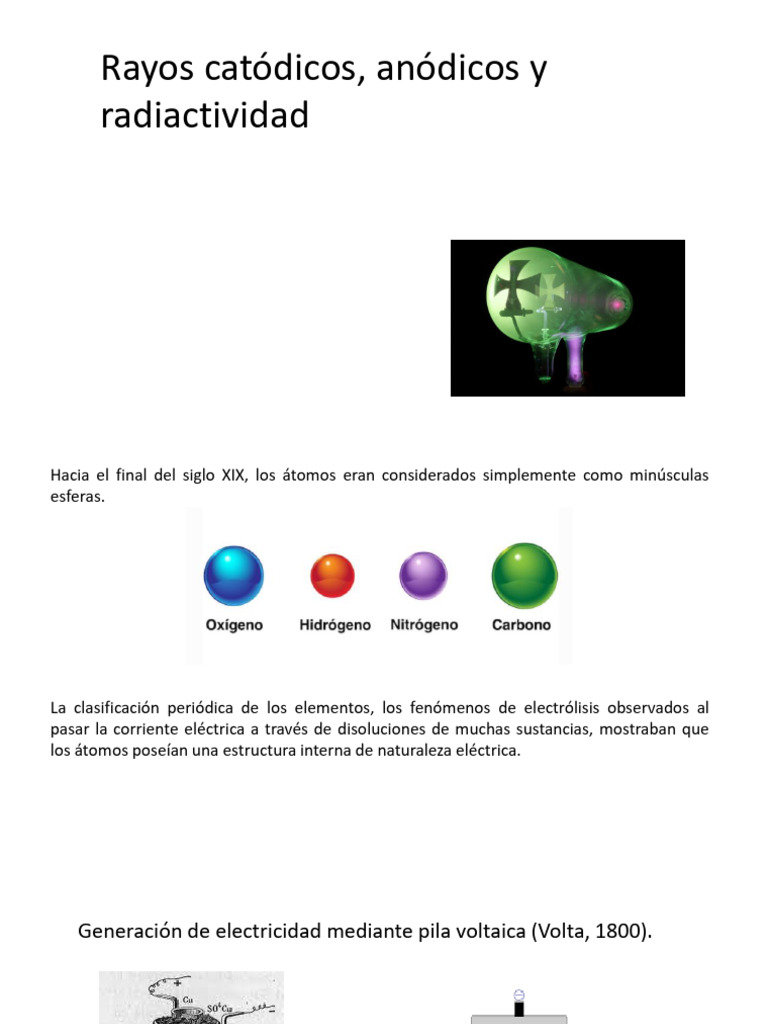 Rayos catódicos, anódicos y radiactividad | PDF | Desintegración ...