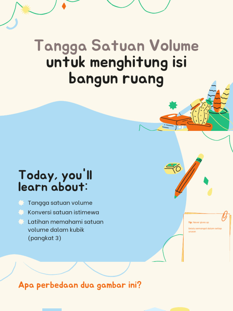Perbedaan Satuan dan Volume 3D/2D | PDF