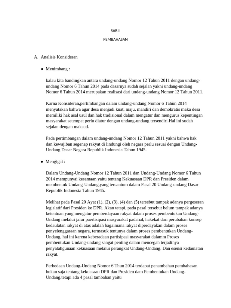 BAB II uu pak pareke | PDF