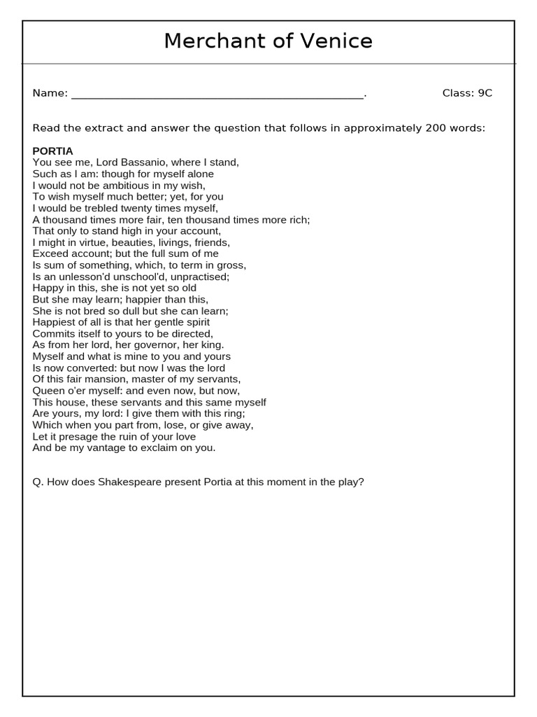 Act 3 - Worksheet | PDF