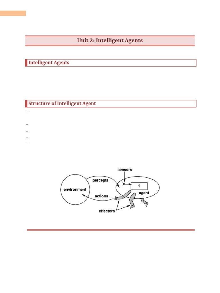 AI_Unit_2_Intelligent Agents | PDF | Artificial Intelligence ...