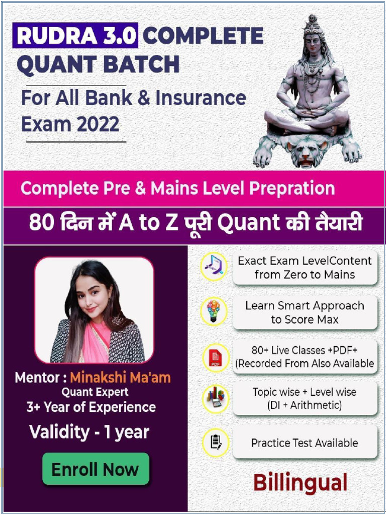 Top 50 Quadratic Equations Pre + Mains by Minakshi Ma'am | PDF | Algebra | Equations