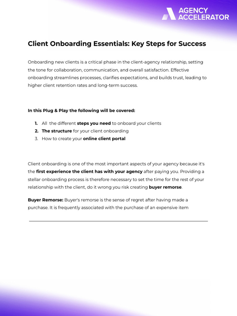 Client Onboarding Essentials Key Steps for Success 14 | PDF | Performance Indicator | Communication
